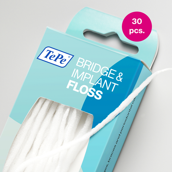 TePe® Bridge and Implant Floss – TePe AU