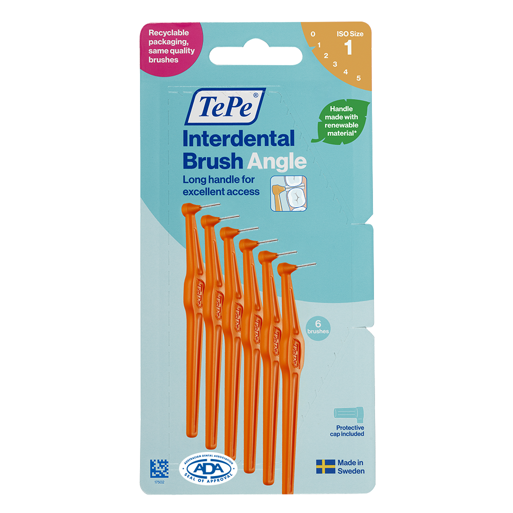 TePe® Interdental Brushes - Angle™ New Cardboard Pack – TePe AU